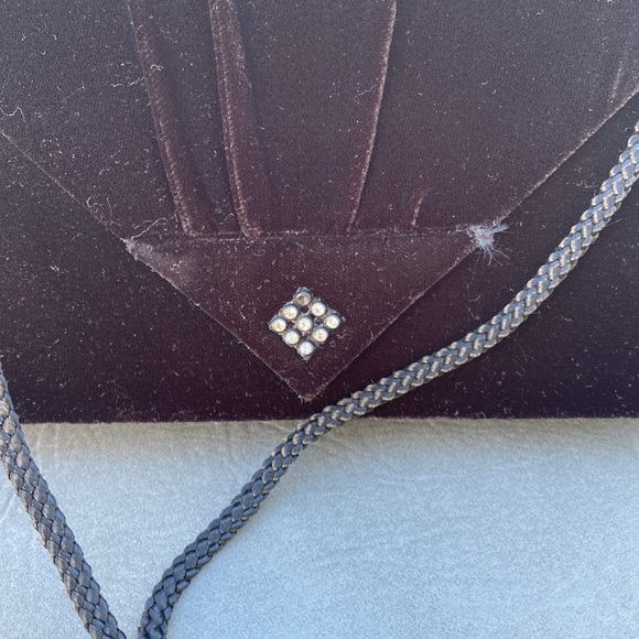 Sasha Fabiani | Bags | Sasha Beautiful Black Velvet Cross Body Bag ...